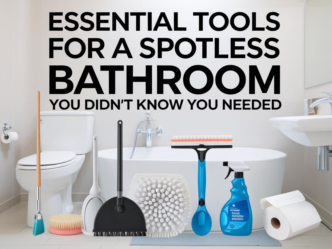 Essential Tools for a Spotless Bathroom - True Strange